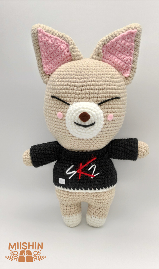 SKZOO FOXINY Stray Kids Plushie + FREEBIE, Jeongin Fanart, Kpop Merch ...