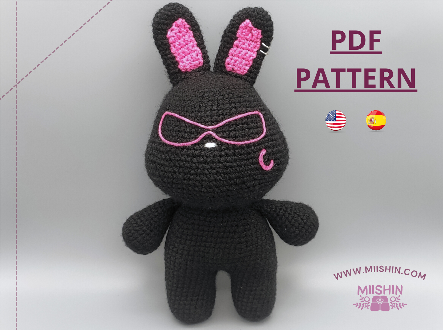 MITO Rabbit PDF Pattern English & Spanish, Ateez Plushie – Miishin Shop